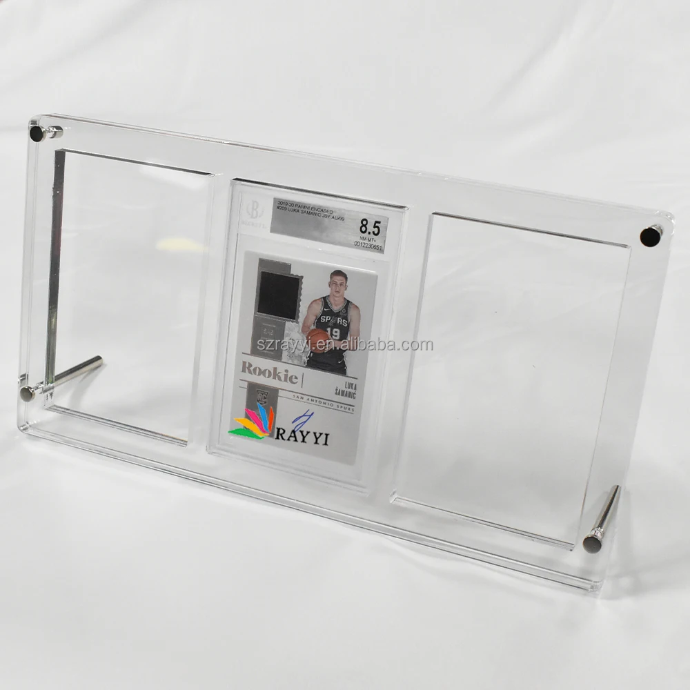 Rayyi Magnetic Acryl Pokemon Graded Card Collectible Slab Acrylic ...