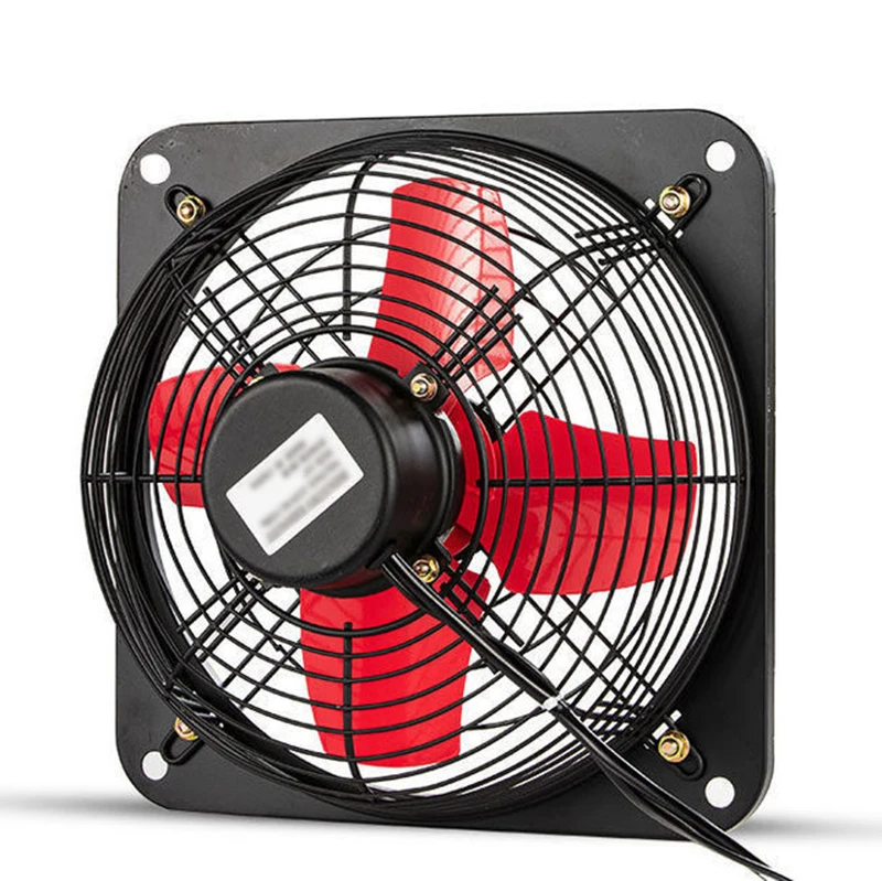 High Velocity Powerful Metal Square Air Suction Fan Industry Wall ...