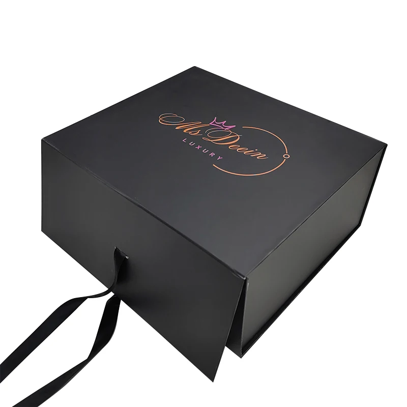 Custom Logo With Handle Gift Box Luxury Material Scarf Packaging ...