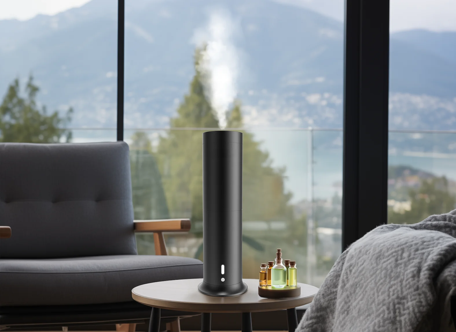 Luxury Hotel Collection Studio Scent Diffuser Cylindrical Silver Black ...