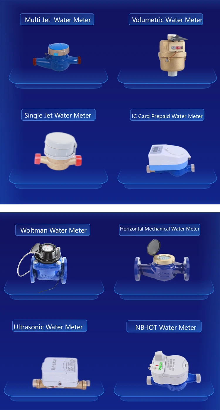Water Flow Meter Controller Valve Multi Jet Cold Water Meter - Buy ...