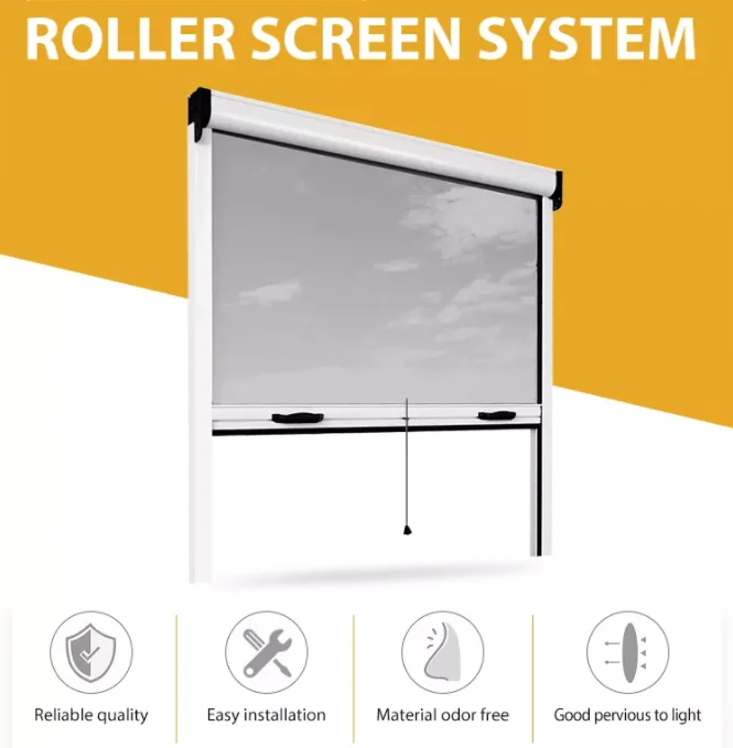 High Quality Retractable Roller Insect Screen Window Fly Zanzariera A ...