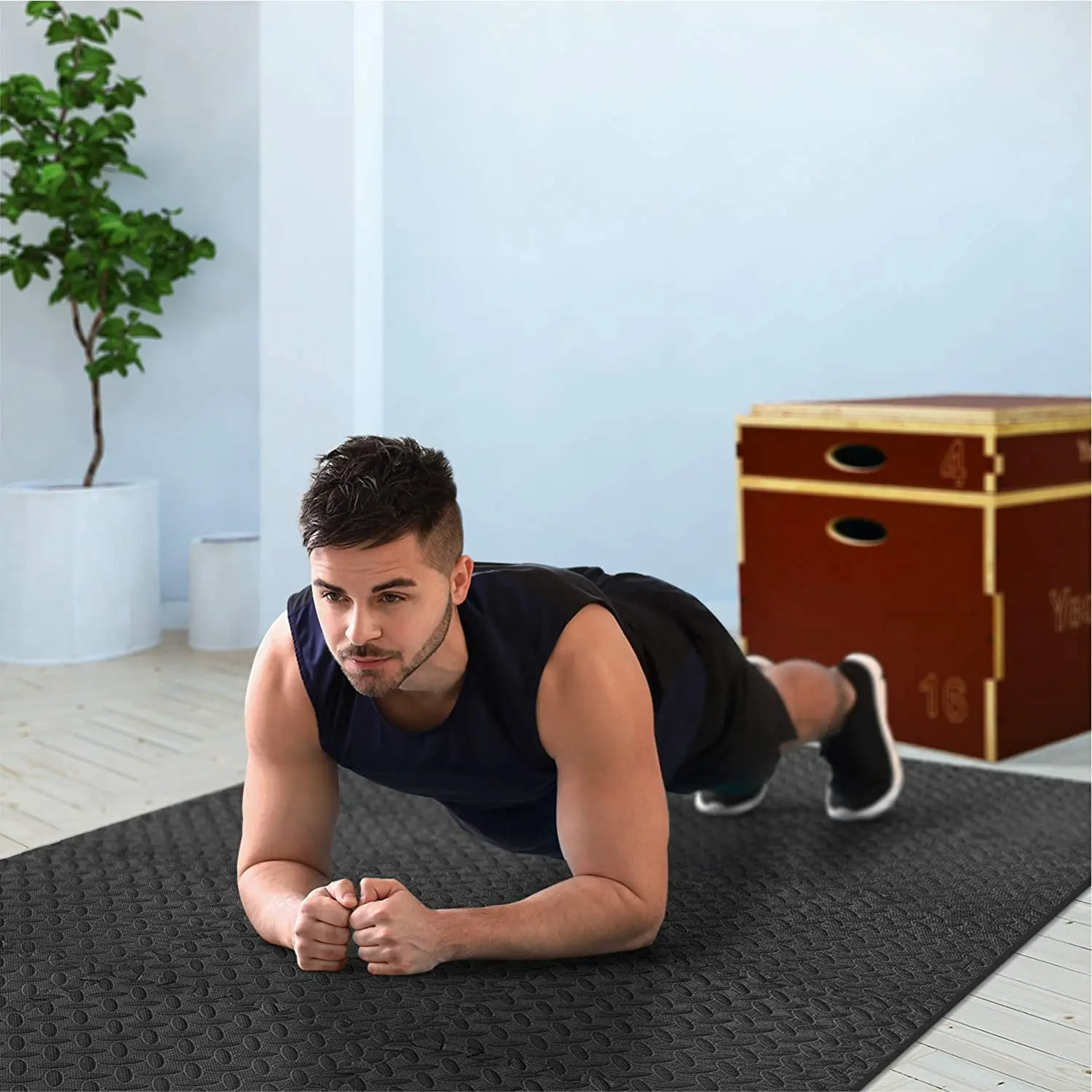 Puzzle Exercise Mat - EVA Foam Interlocking Tiles for Gym