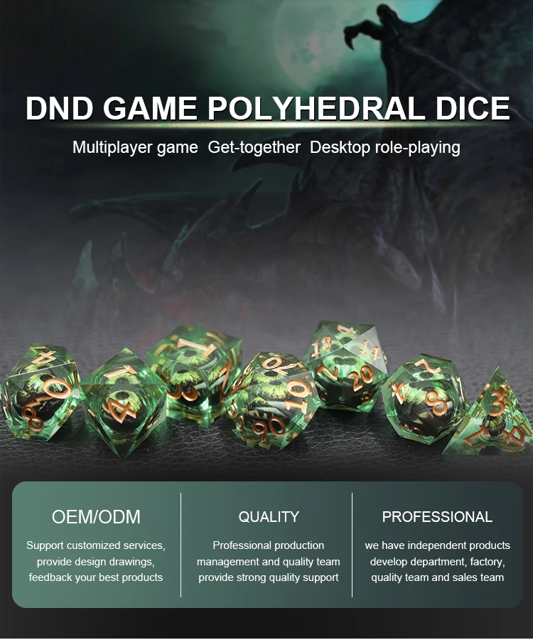 Metal Crack Dnd Dice Set 16mm Dice Precision Handmade Resin Orange and ...