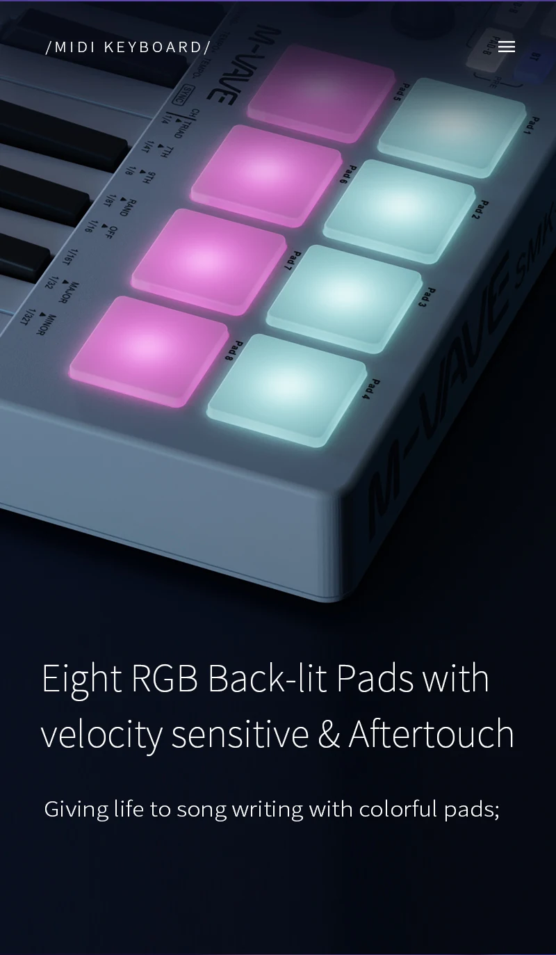 Mini Electric Organ - 25 Keys MIDI Keyboard Controller