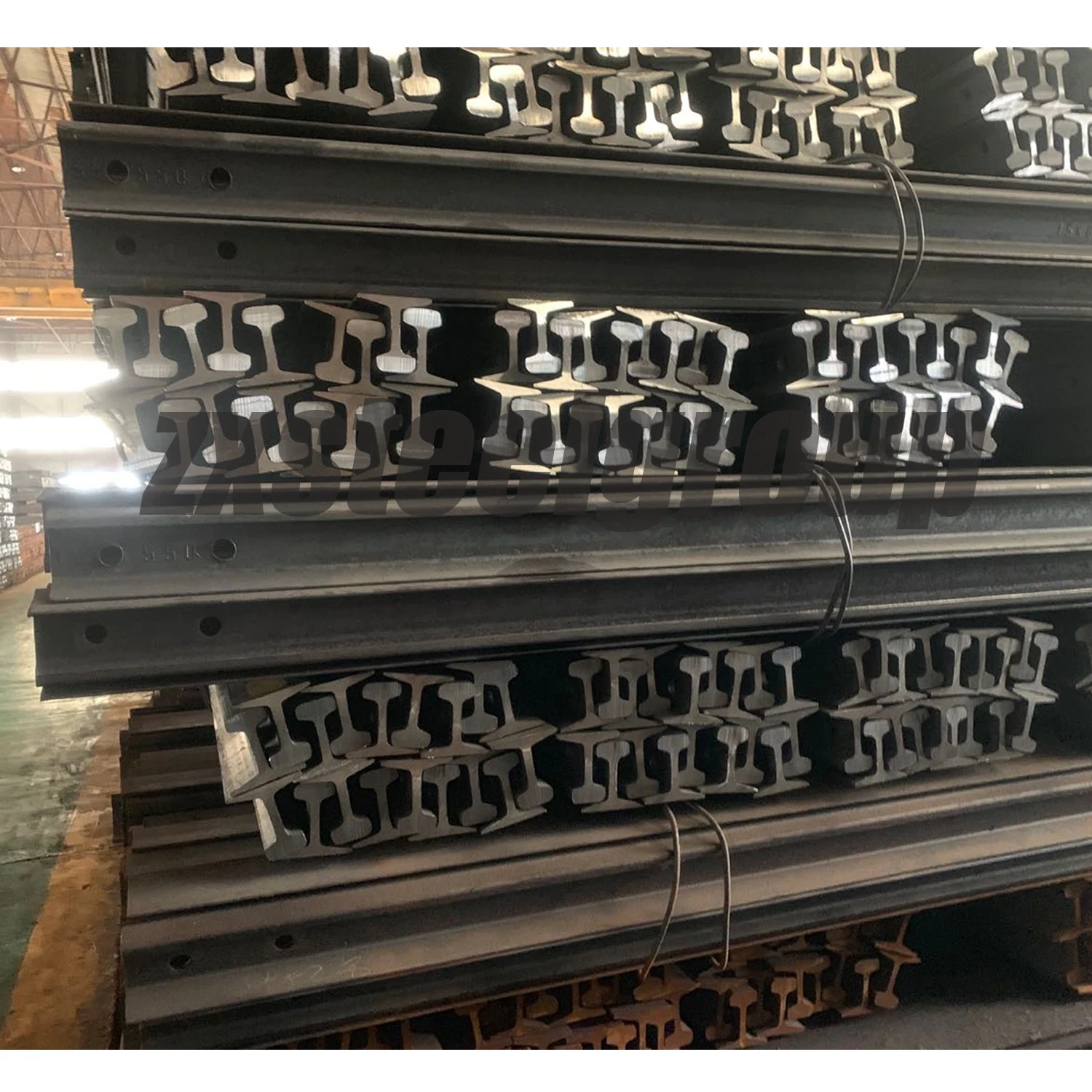 GB 15kg Light Steel Rail for Railroad Track Q235-Q55 Grade P15 Railway ...