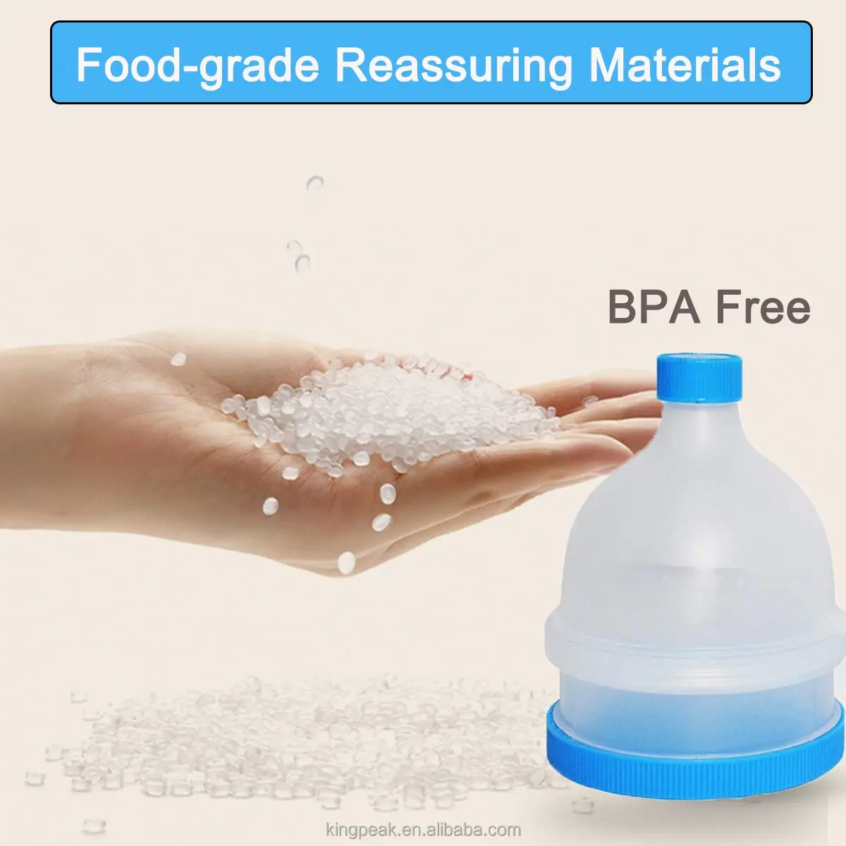 Protein Powder Funnel And Three Compartment Pill Storage With Key Chain ...