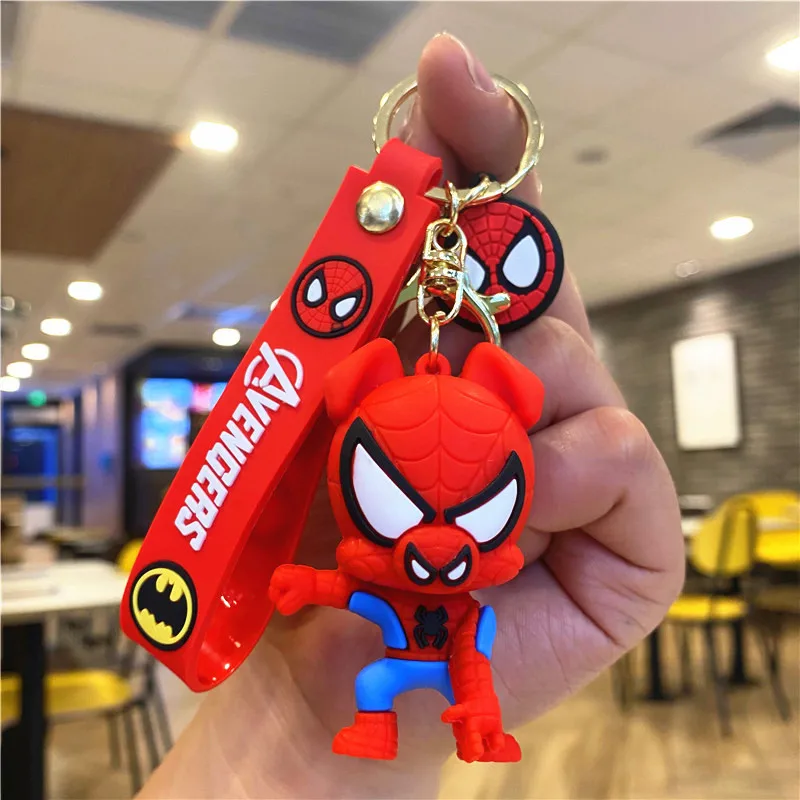 Hot Selling 3d Spider Man Movie Characters Pvc Keychain Spider Man ...