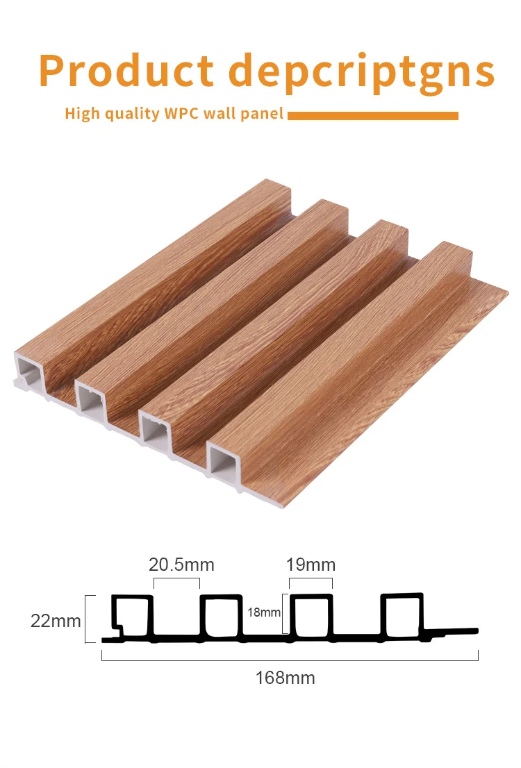 Interior Wall Panels Decorative Lambrin Wpc Pared De Pvc Fluted Wood ...