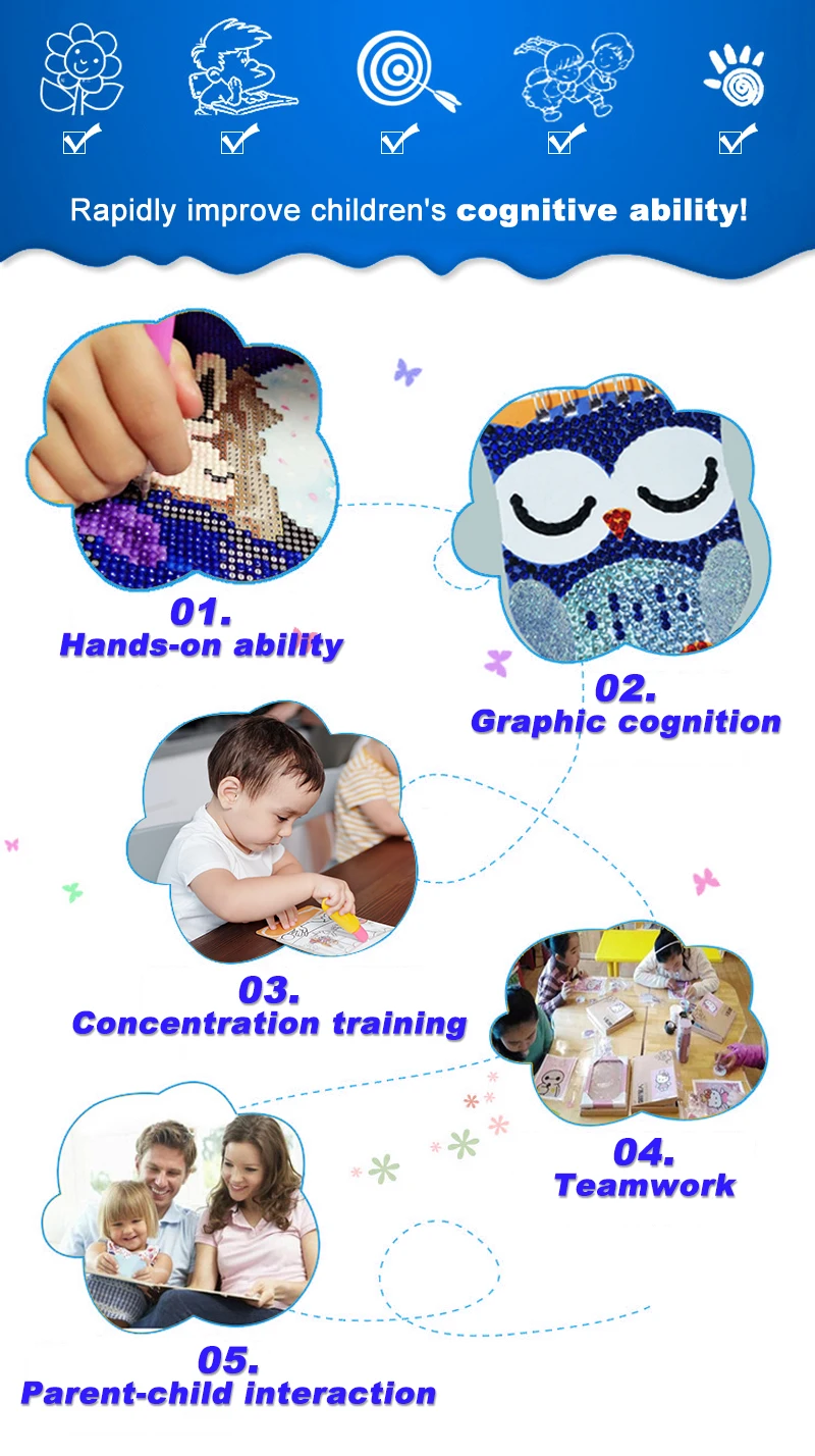 Diy Diamond Painting Notebook Memo Sticky Note For Kids Handicrafts ...