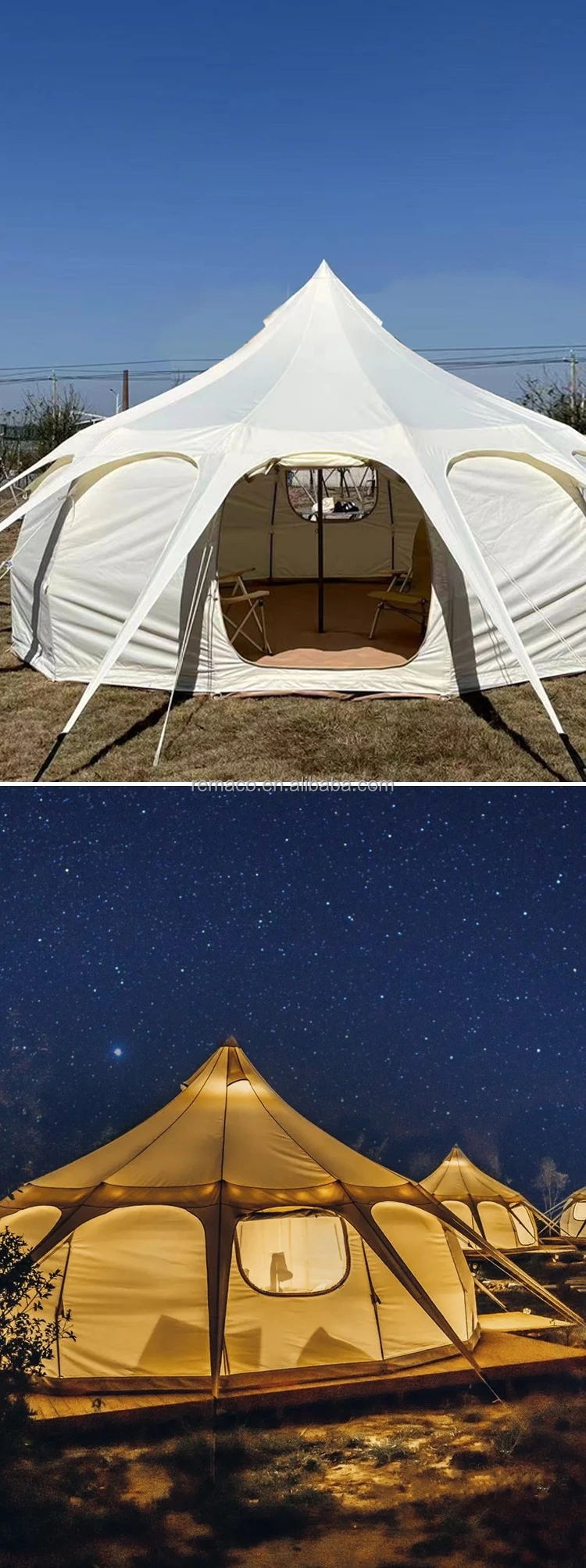 Remaco Outdoor Waterproof Glamping Party Hotel Yurts Tents 6 8 12 ...