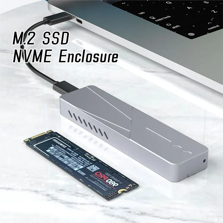 20gbps Ngff Nvme M.2 Enclosure,Usb 3.2 Gen2x2 Support Uasp Trim,Type-c To Ngff Pcie Nvme M.2 Ssd ...