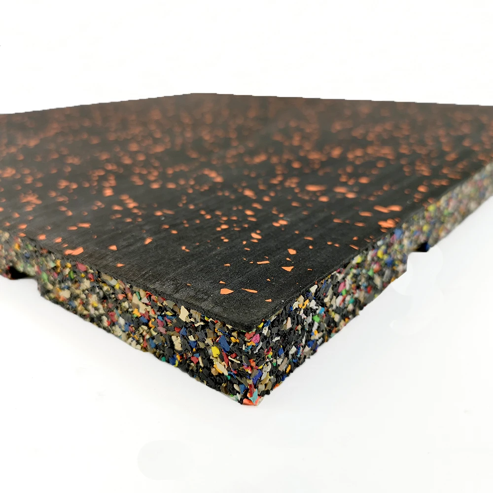 1mx1mx15mm Gym Rubber Flooring EPDM Composite Mat for Sports