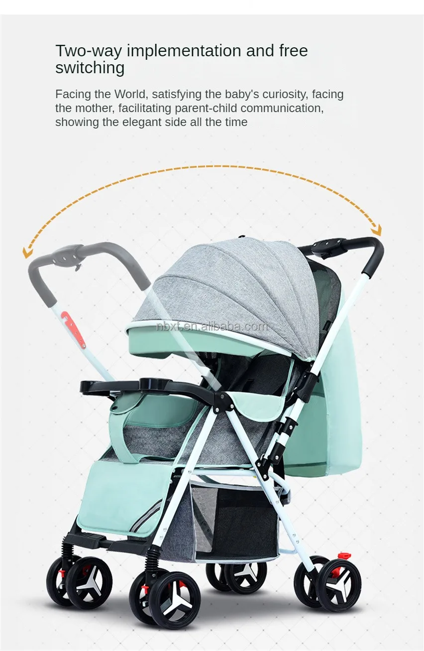 High Landscape Stroller Baby Walking Artifact Lightweight Can Sit Can ...