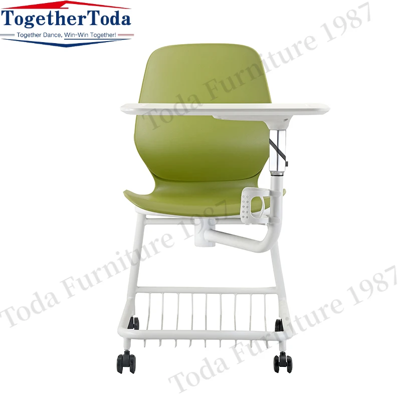 New Design Blue Green White Modern Plastic Training Chair Office School ...
