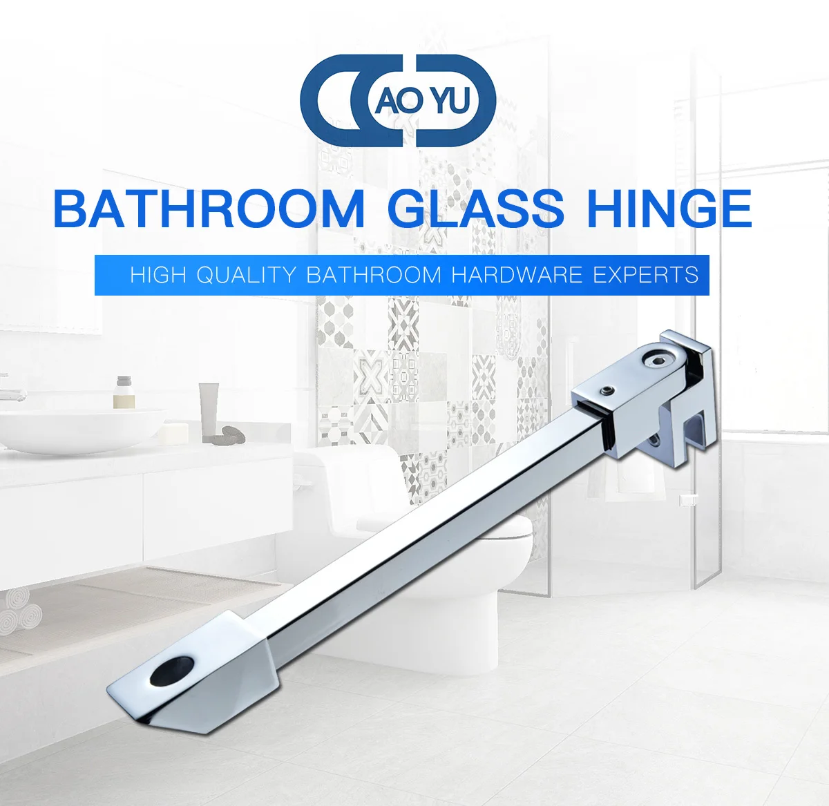 Stainless Steel Shower Support Bars - Adjustable & Durable