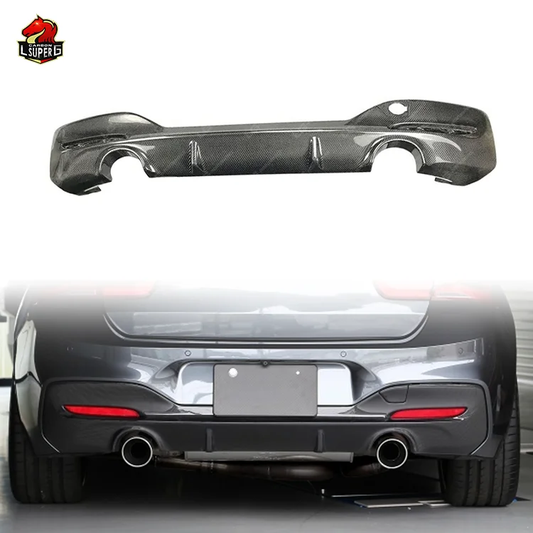 3D Style Rear Diffuser Body Kit 2015-2018 Carbon Fiber Material For BMW ...
