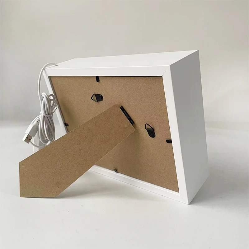 Digital Photos LED Light with USB Cable Shadow Box Frame Creates ...