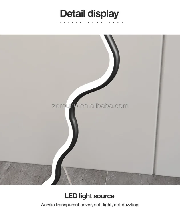 Nordic Modern Designer Art Vertical Floor Light for Living Room