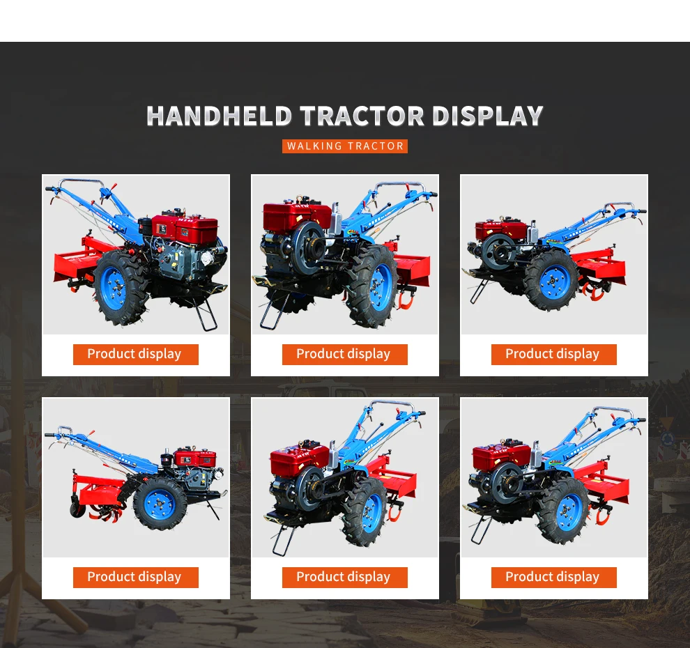Hand-started diesel Engine Walking Tractor, 10 Horsepower 101 Walking ...