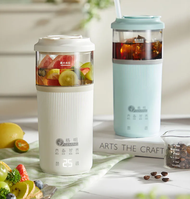 Portable 500ml Electric Tea Cup Kettle with Automatic Temperature ...