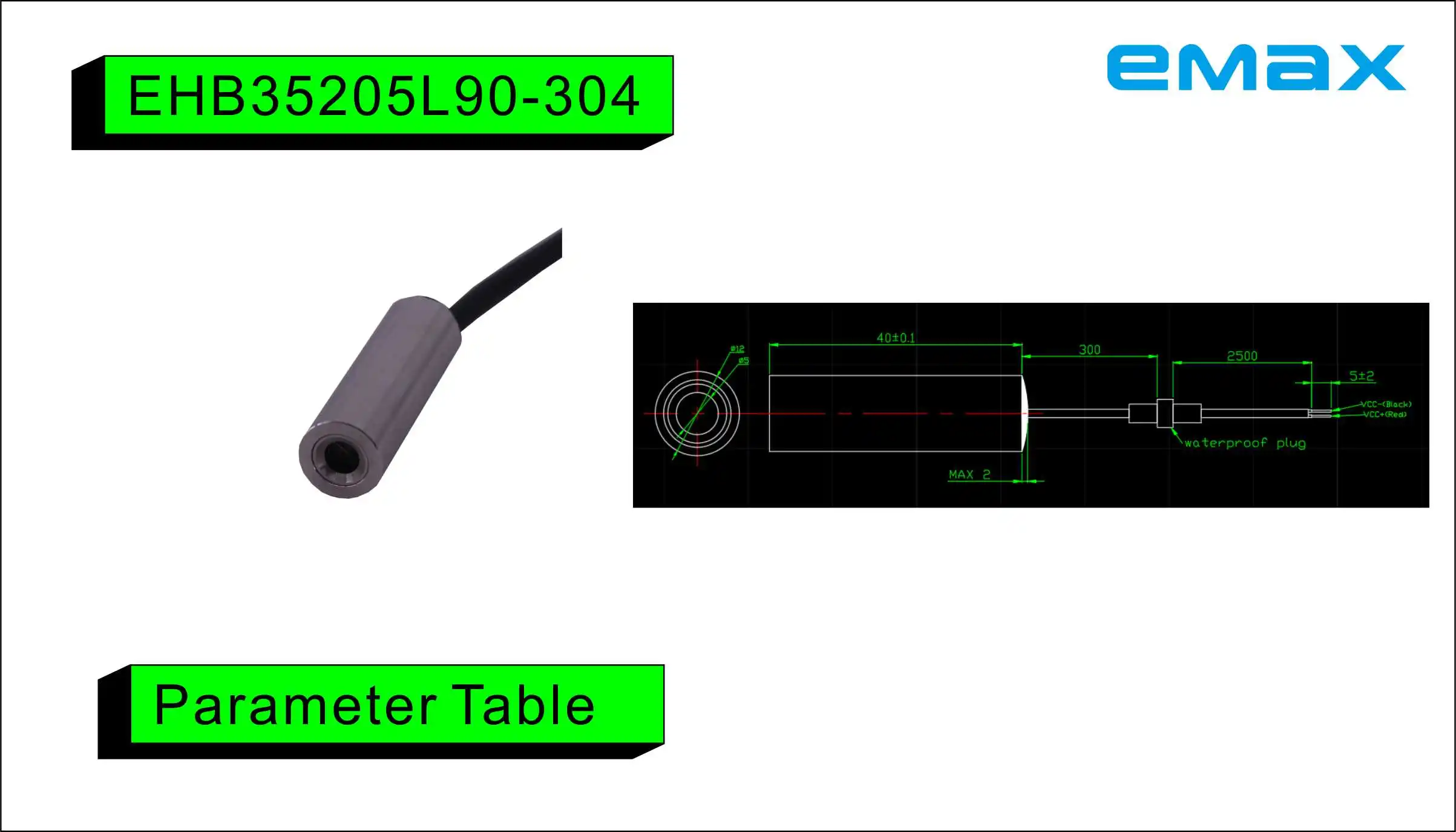 Diameter12x40mm Green Line Laser Ip67 With Waterproof Function 520nm ...