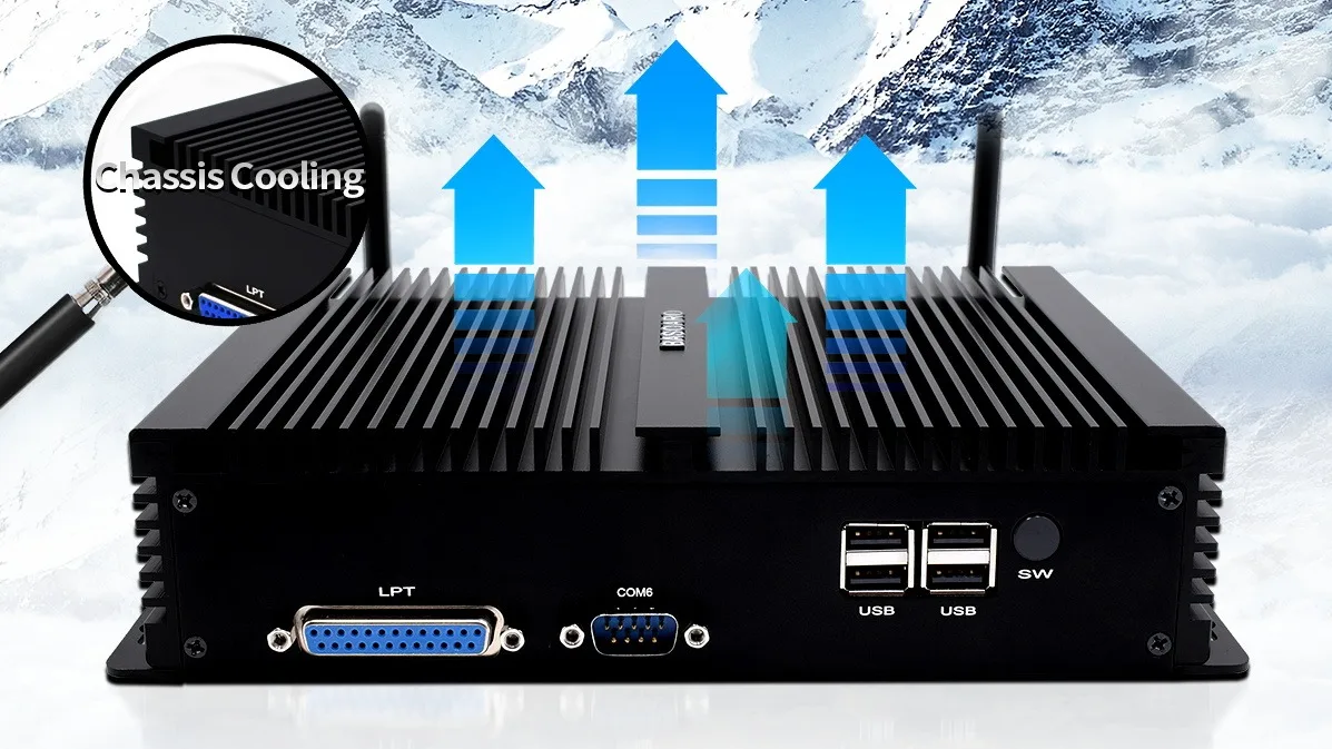 Smallpc Ultra Low Power Fanless Industrial Mini Pc Intel Core I7 16 Ram ...