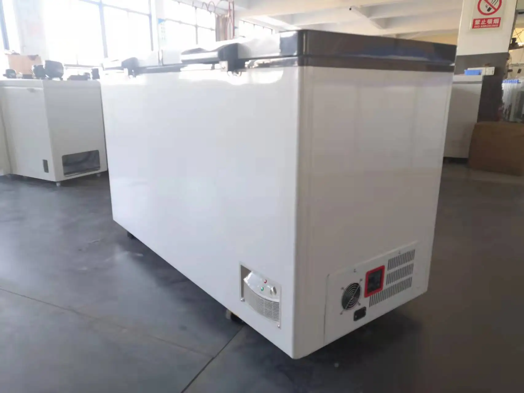 Dc Solar Freezer 308l 12v 24v Commercial Top Open Door Deep Fridge ...