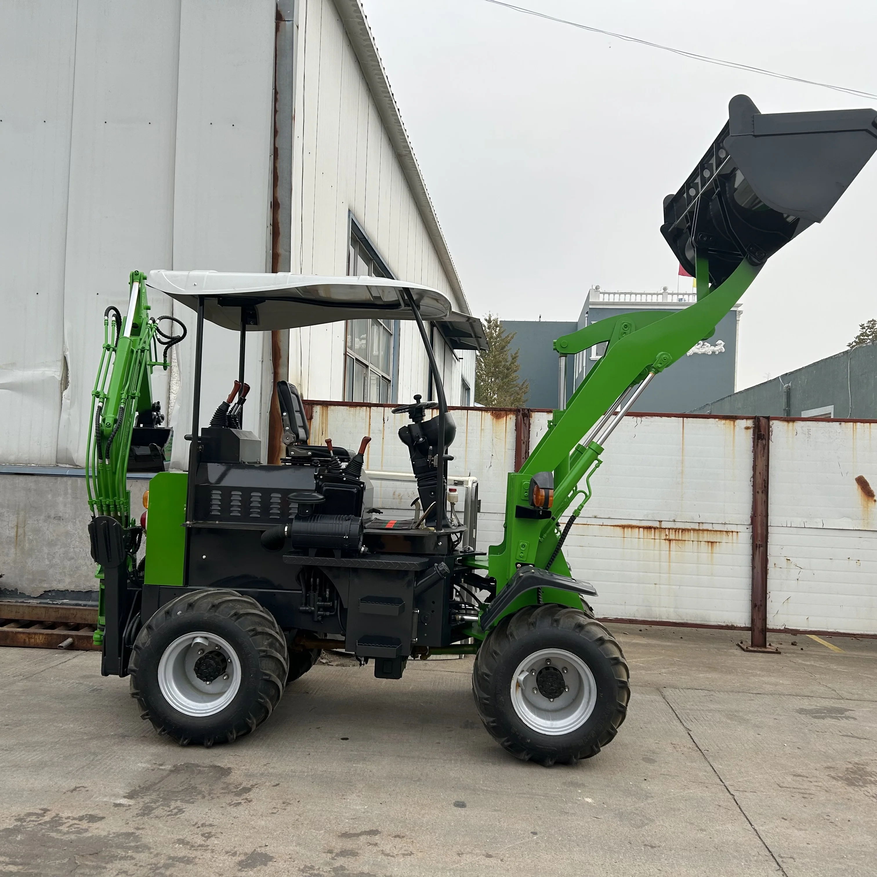 China Mini Wheel Loaders Hydraulic Backhoe Loaders with EURO 5 EPA ...