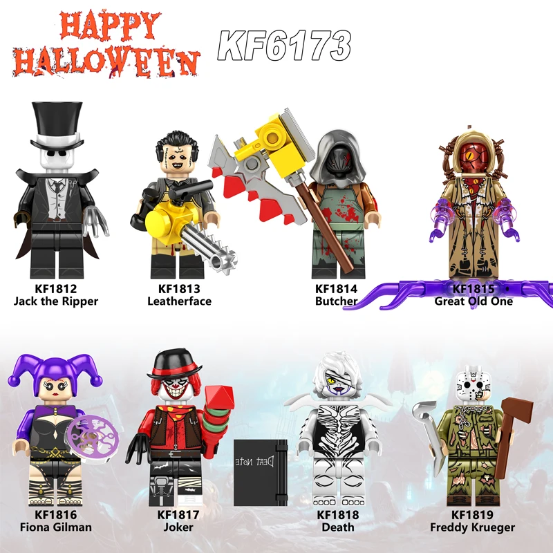 Halloween Cartoon Horror Movie Assemble Bricks Death Creey Doll Billy ...