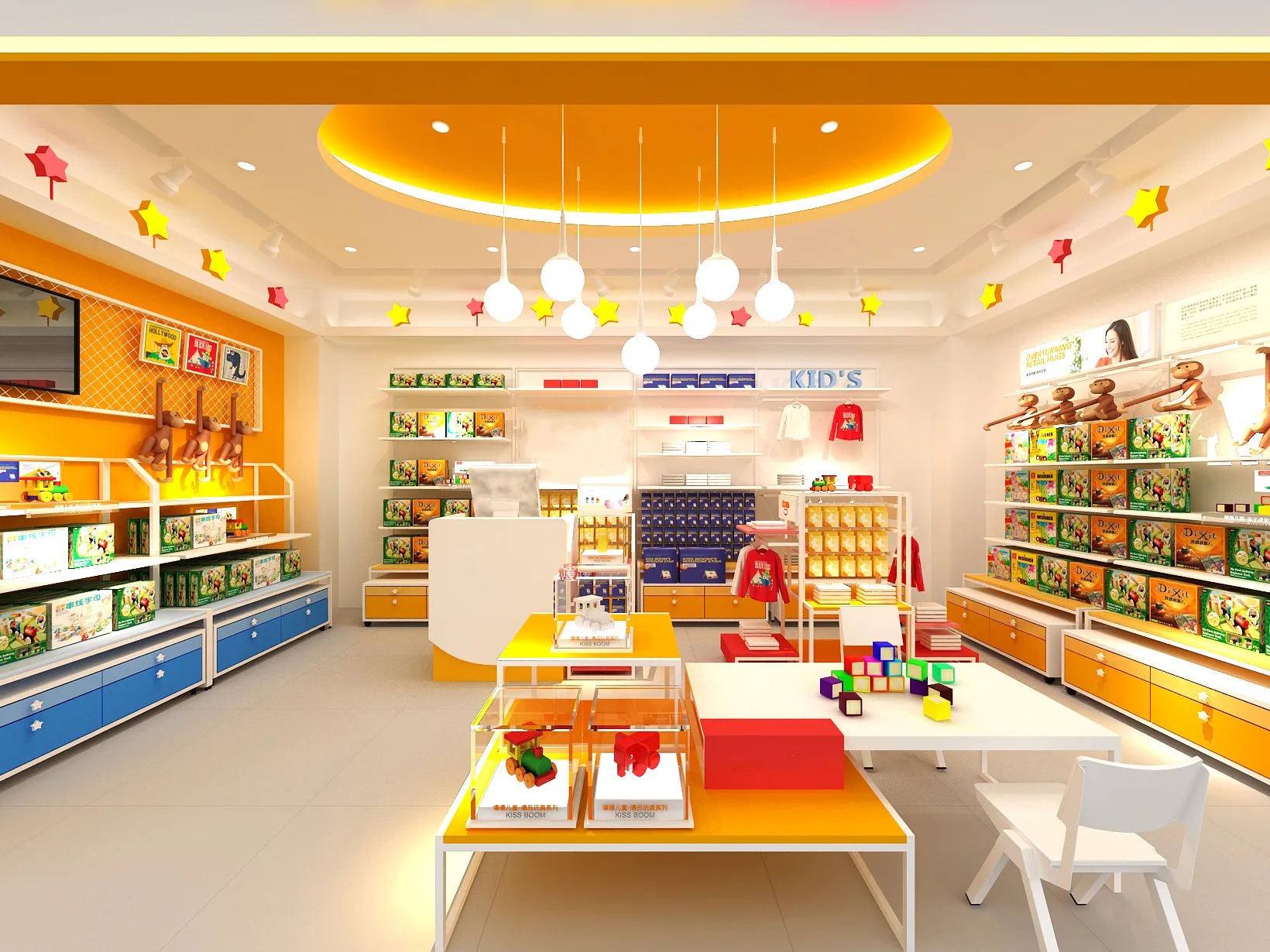 Kids' Toy Store Display Shelf Cabinet Shop Fittings Store Fixtures Kids ...