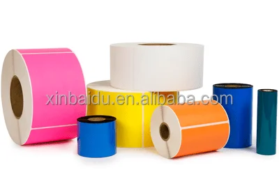 Custom Waterproof 80mmx80mm Semi-Gloss Art Paper Labels Thermal ...