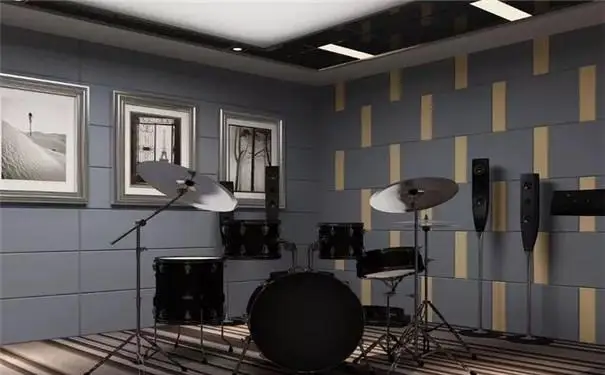 Side Edge Stretched Acoustic Panel 5/8'' 1'' Plastic Fabric Wall Track ...