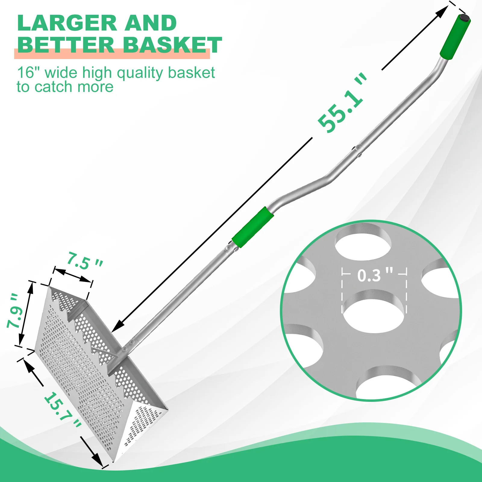 Vertak Heavy Duty Aluminum Material Sand Flea Rake Beach Harrow Sand ...