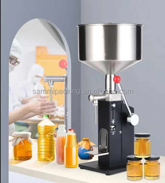 Manual Hand Pressure Filling Machine For Oil Juice Honey Liquid ...
