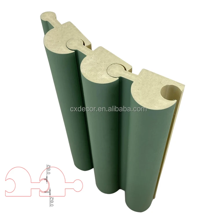 Interior Interlock Seamless Solid Wood Sculptured Panels