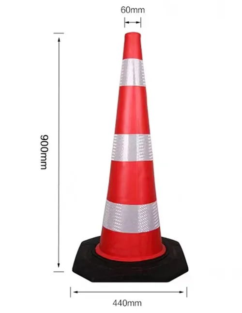 28inch White Red Color Stackable Traffic Cone For Road Safety - Buy ...