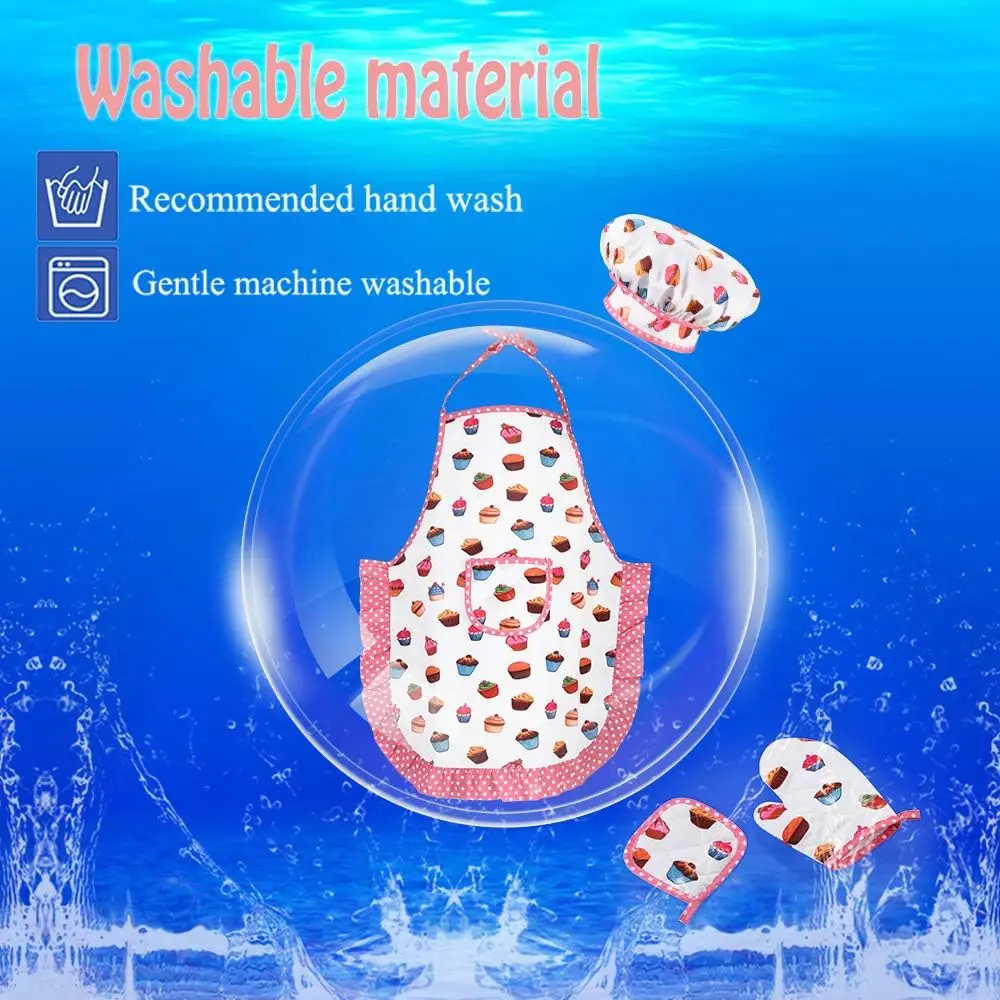 Children Chef Role Cosplay Costume Kids Cake Cooking and Barking Set ...
