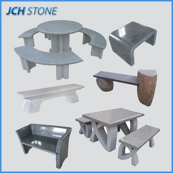 Outdoor Granite Garden Stone Tables Benches and Chairs