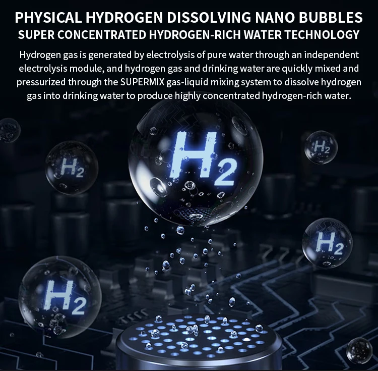 Hydrogen Water Dispenser 200gpd Ro Hydrogen Generator Drinking Water ...