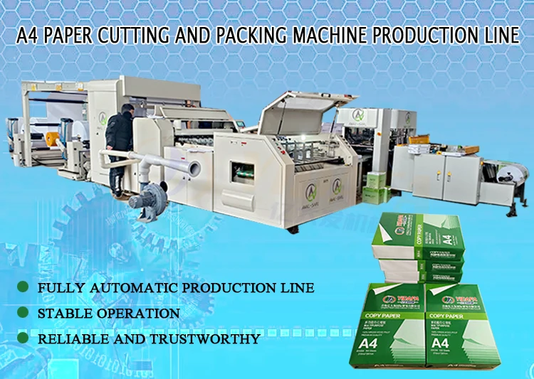 A4 Paper Making Machine A4 Paper Cutting Packing Machine Automatic ...