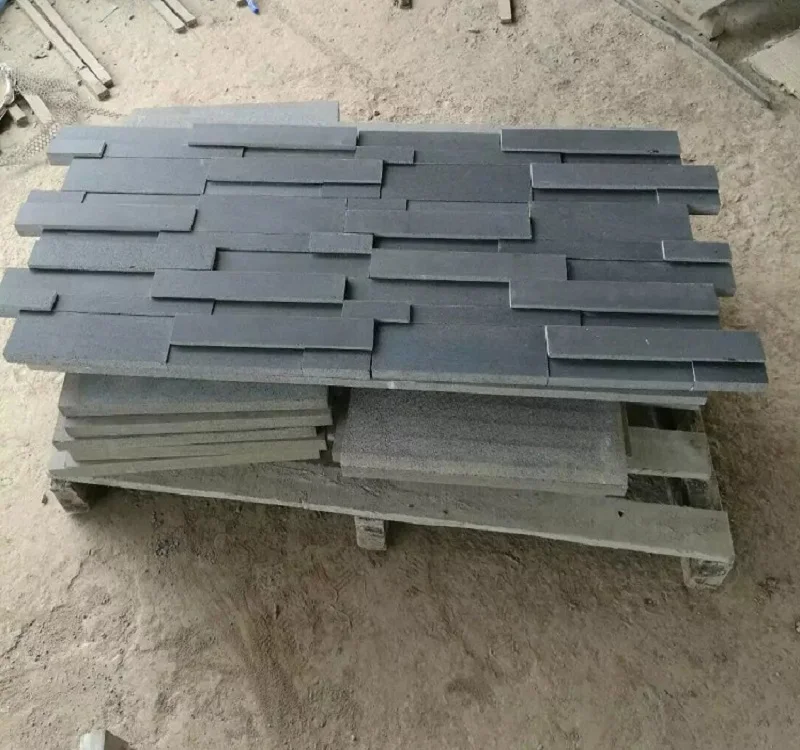 Black Basalt Volcanic Stacked Stone Wall Cladding Veneer Stone| Alibaba.com