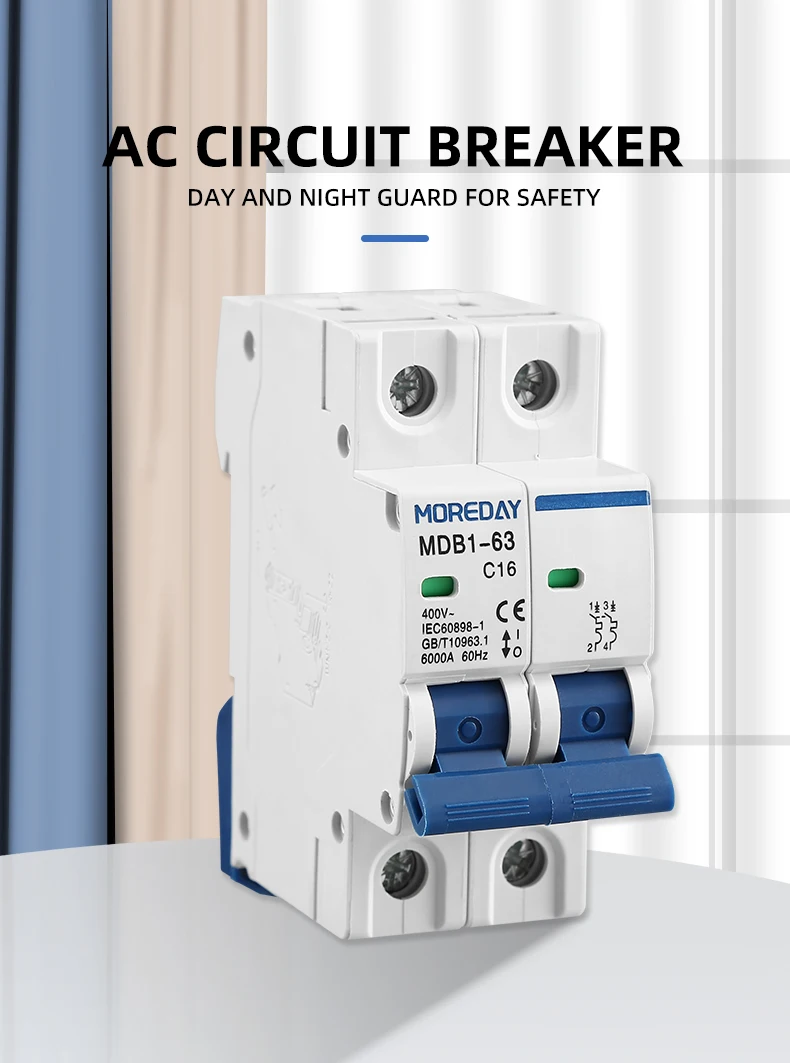 MOREDAY MDB1-63 Mini Circuit Breaker - Reliable Protection