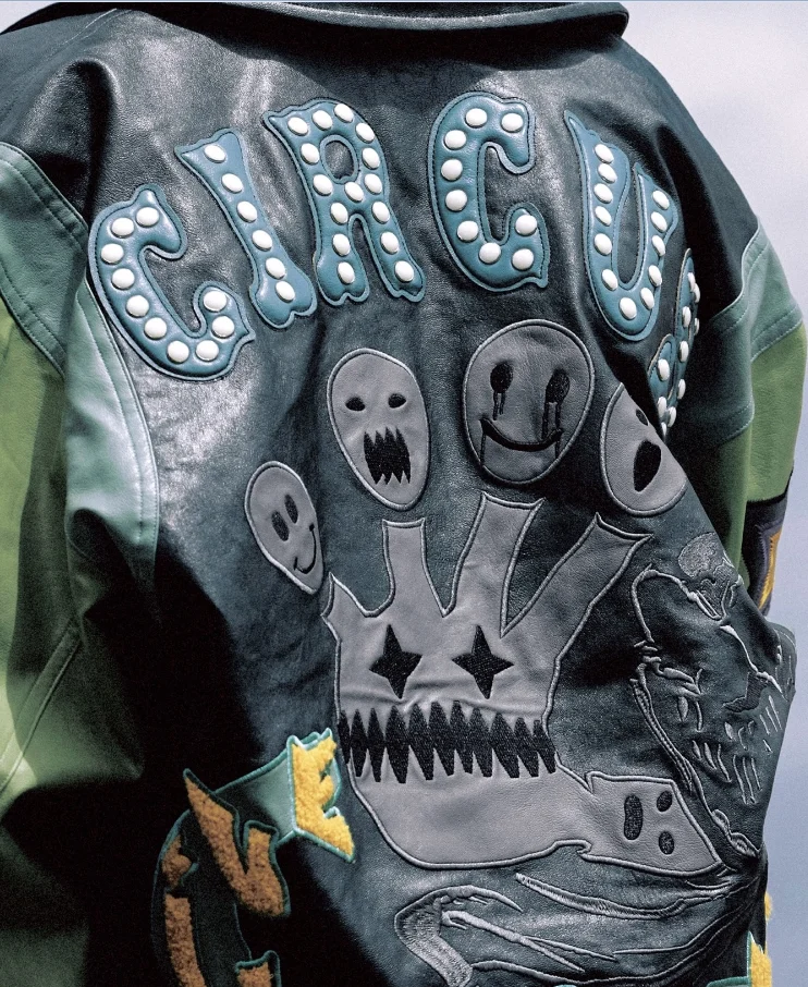 Custom Pure Real Black Men Leather Bomber Varsity Jackets