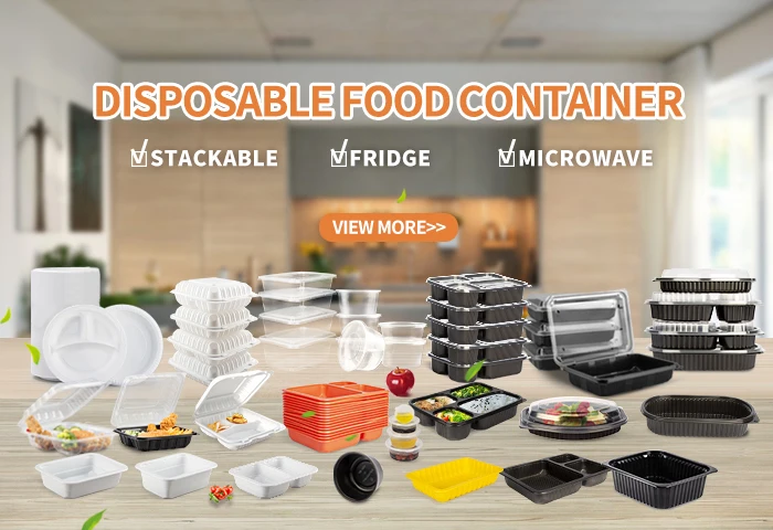 Leakproof Stackable Microwaveable Disposable Plastic Box