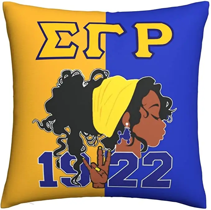 Custom Sorority Sigma Gamma Rho Pillow Covers - Decorative