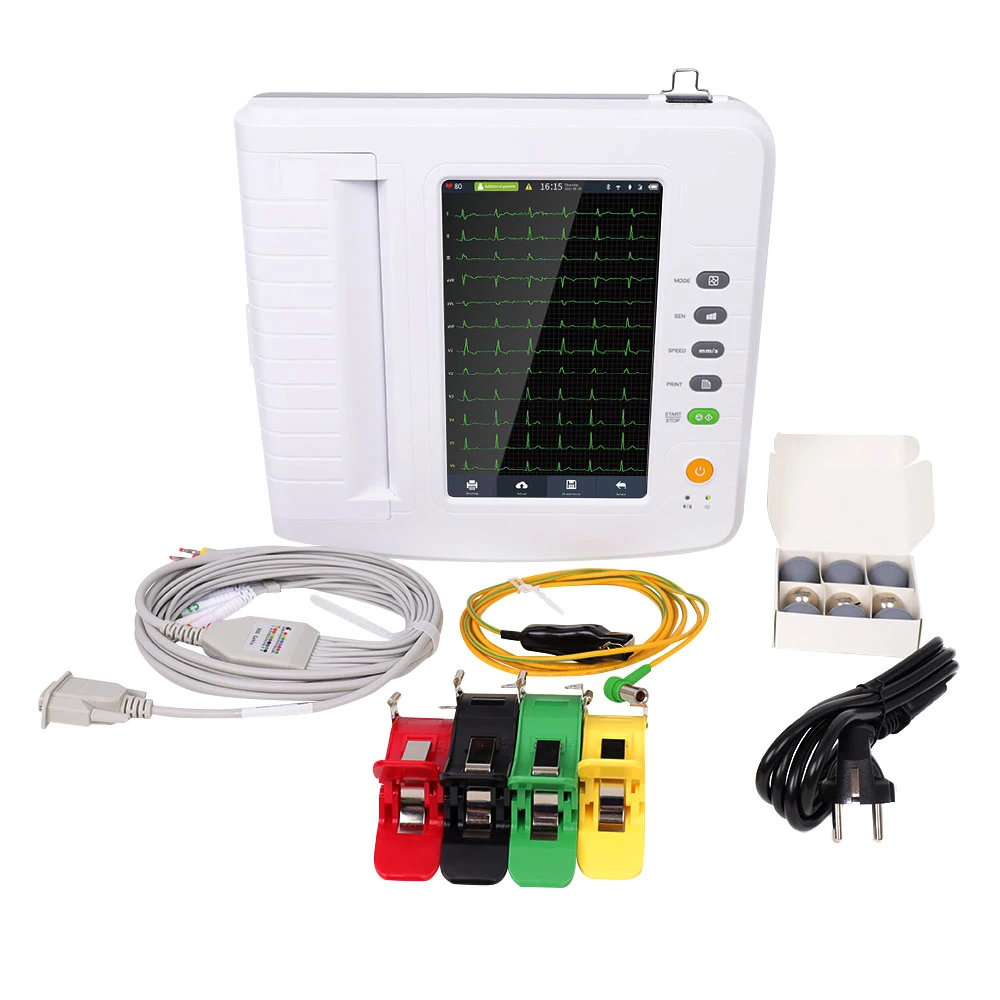 Contec Ecg1212g 12 Lead Ekg 12channel Electrocardiograph - Buy 12 Lead ...