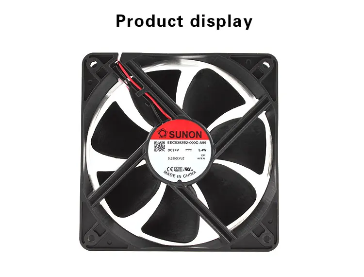 Sunon 24v Dc Cooling Fan 120mm X 120mm X 38mm Eec0382b2-000c-a99 12038 ...