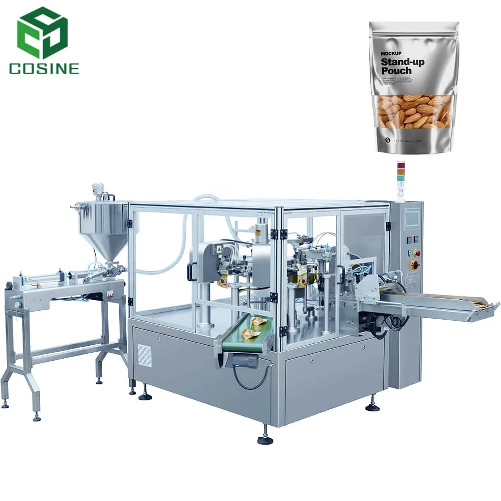 Automatic Rotary Spout Pouch Filling and Capping Machine