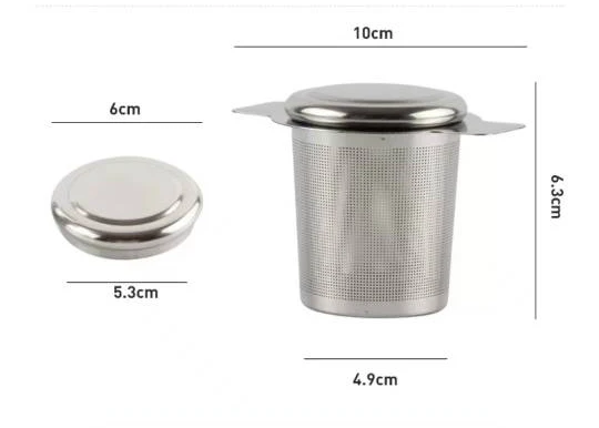 Custom Color and Logo Gold Metal Silver Micro Stainless Steel Tea ...